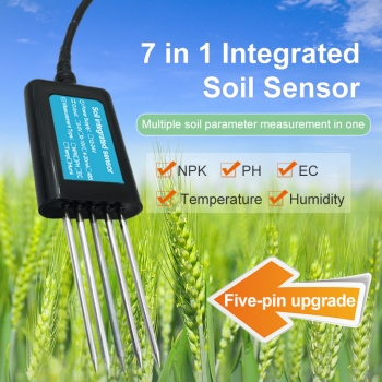 7 in 1 Soil Integrated Sensor EC PH NPK Moisture Temperature Meter ...
