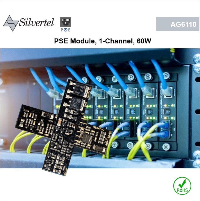 AG6110 PSE Module, 1-Channel, IEEE802.3af & at | McCoy Components