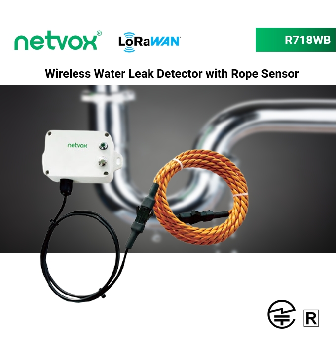 R718WB Wireless Water Leak Detector with Rope Sensor | McCoy Components