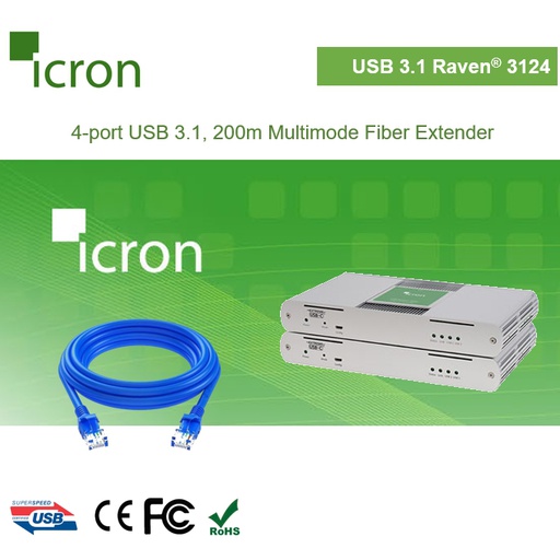 Raven 3104 Pro 4-port USB 3.2, 100m CAT 6a/7 Extender System | McCoy ...